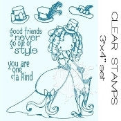 Tiddly Inks "Stylish Friends" Clear Stamp Set – Quick Creations